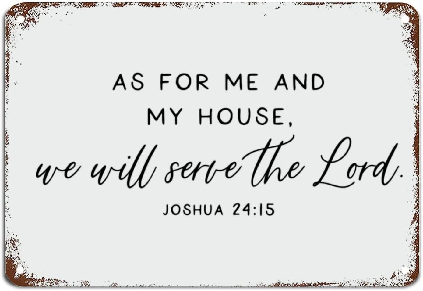 Amazon.com: Scripture Sign Joshua 24 15 Sign As for Me and My House ...