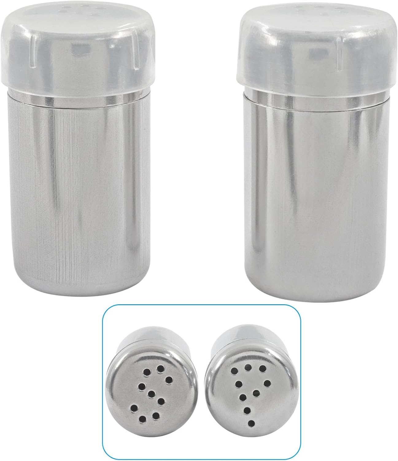 Amazon.com: Aoserge Mini Salt Pepper Shaker Set - 2 Pack Stainless ...