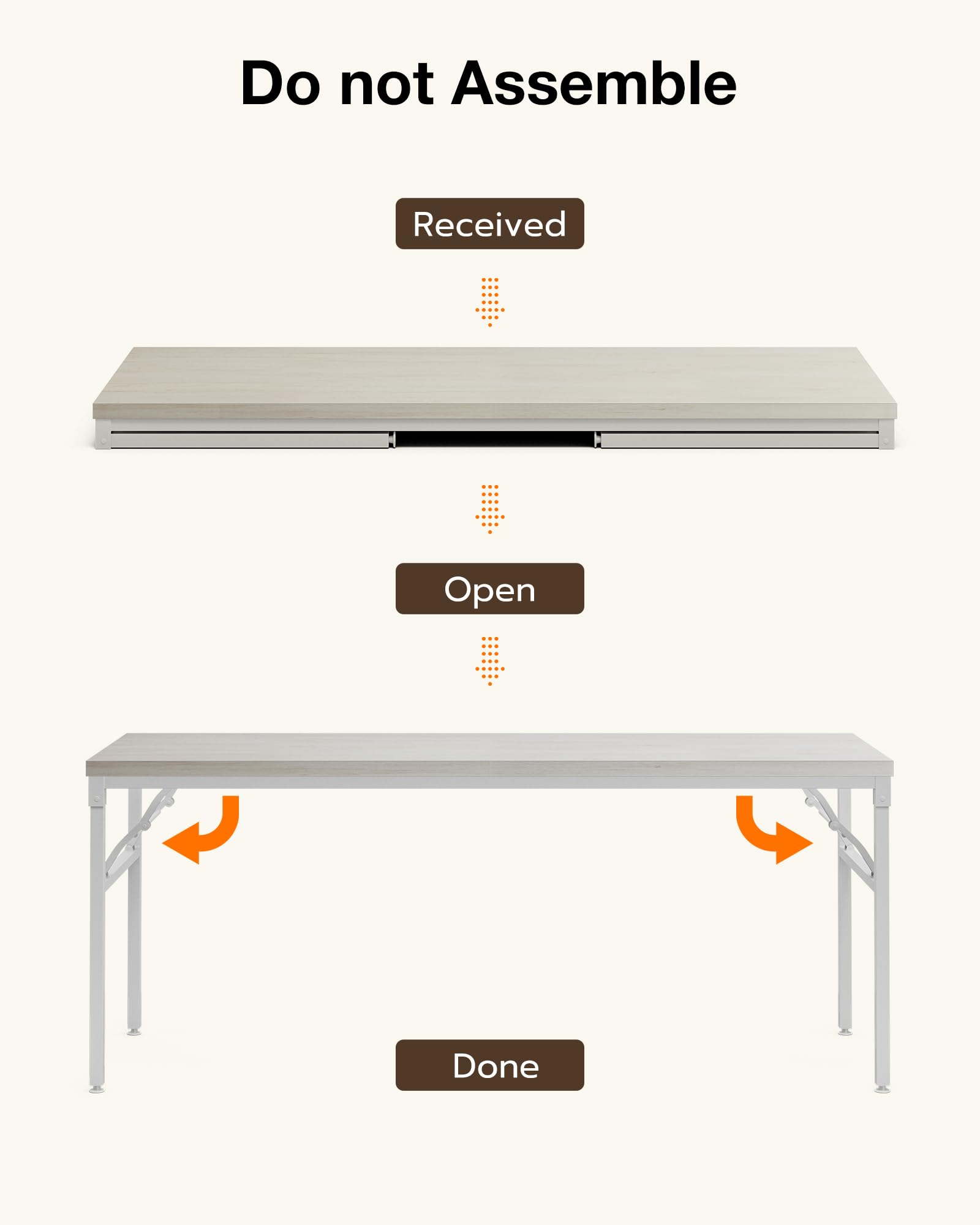 Snapklik.com : Computer Desk 70 Inch Large Desk, Wooden Folding Desk ...