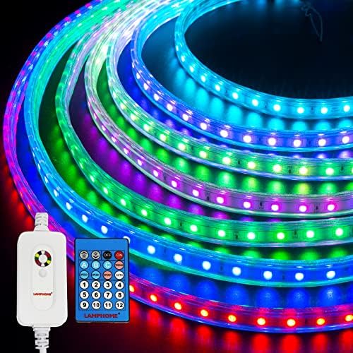 Amazon.com: LAMPHOME 18FT 228LED Rope Lights, Color Changing Strip ...