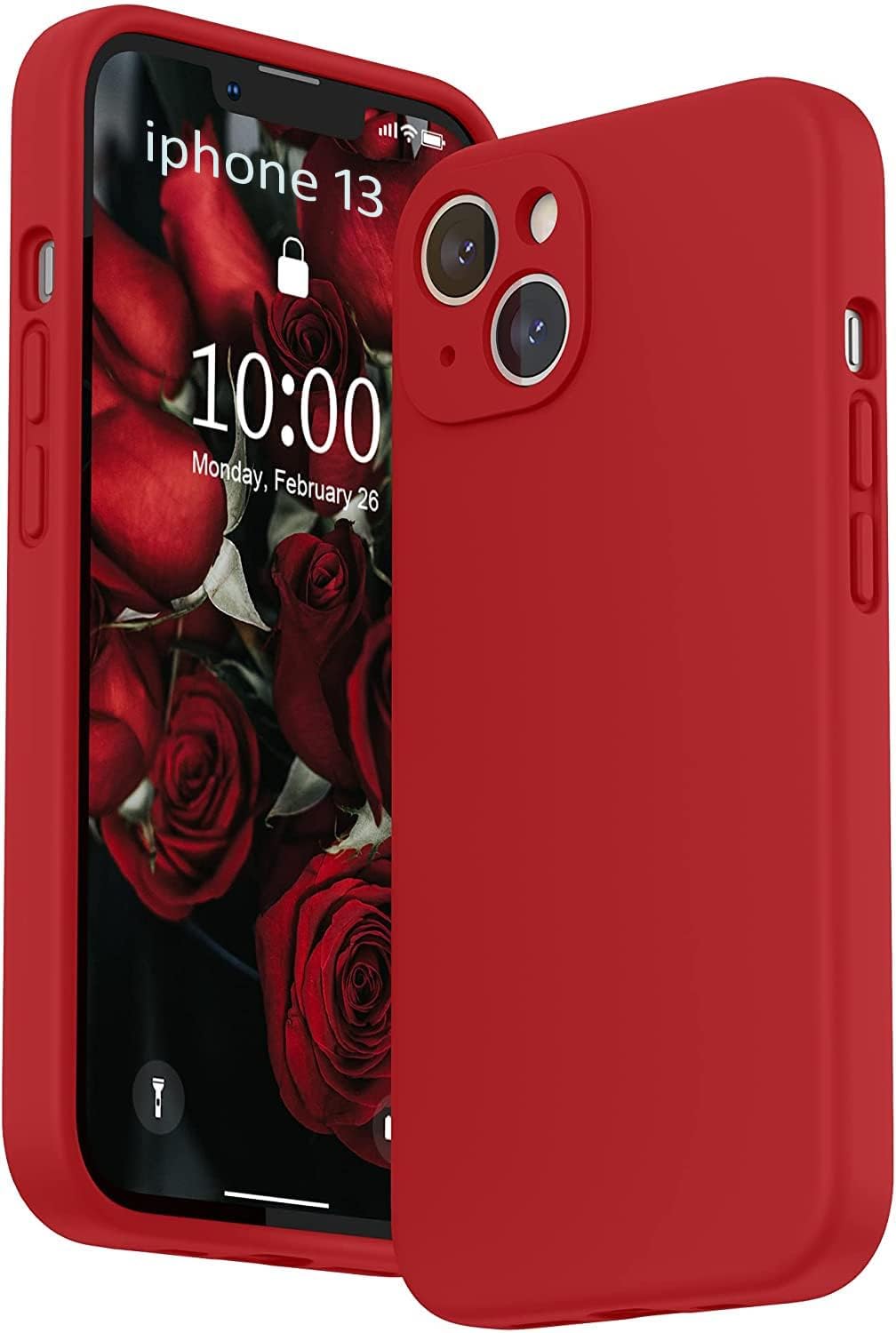 mobistyle Designed for iPhone 13 Cover Soft Liquid Silicone Slim ...