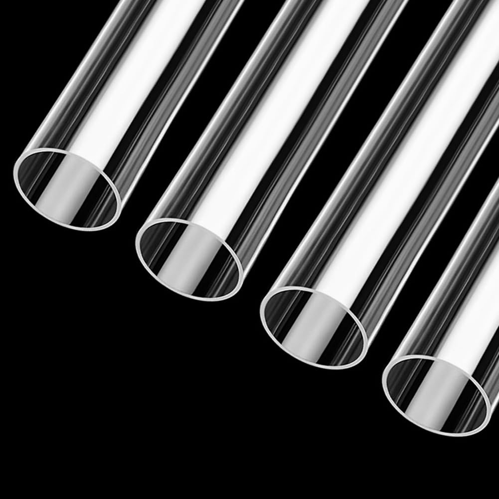 Amazon.com: JoyTube Clear Rigid Acrylic Pipe Tube 2"(50mm) OD x 2mm ...