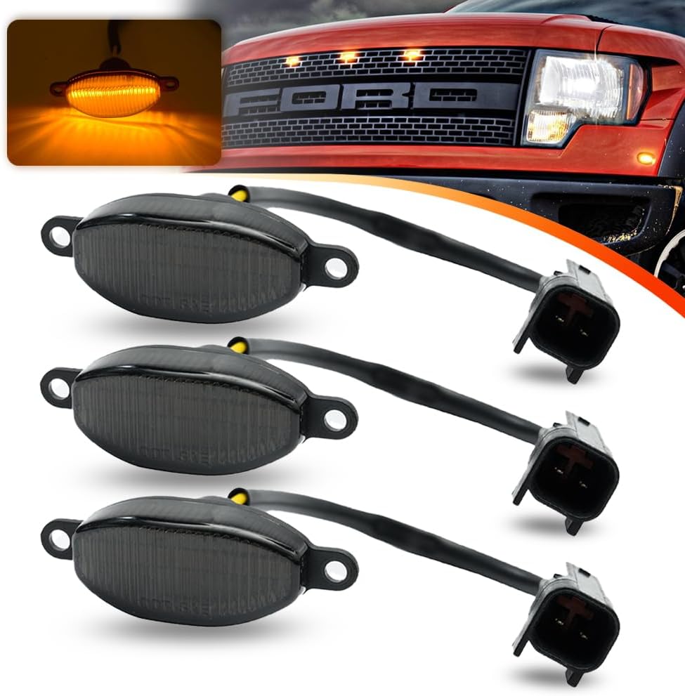Amazon.com: Starkey Products Raptor Style LED Grille Lights Kit (Amber ...
