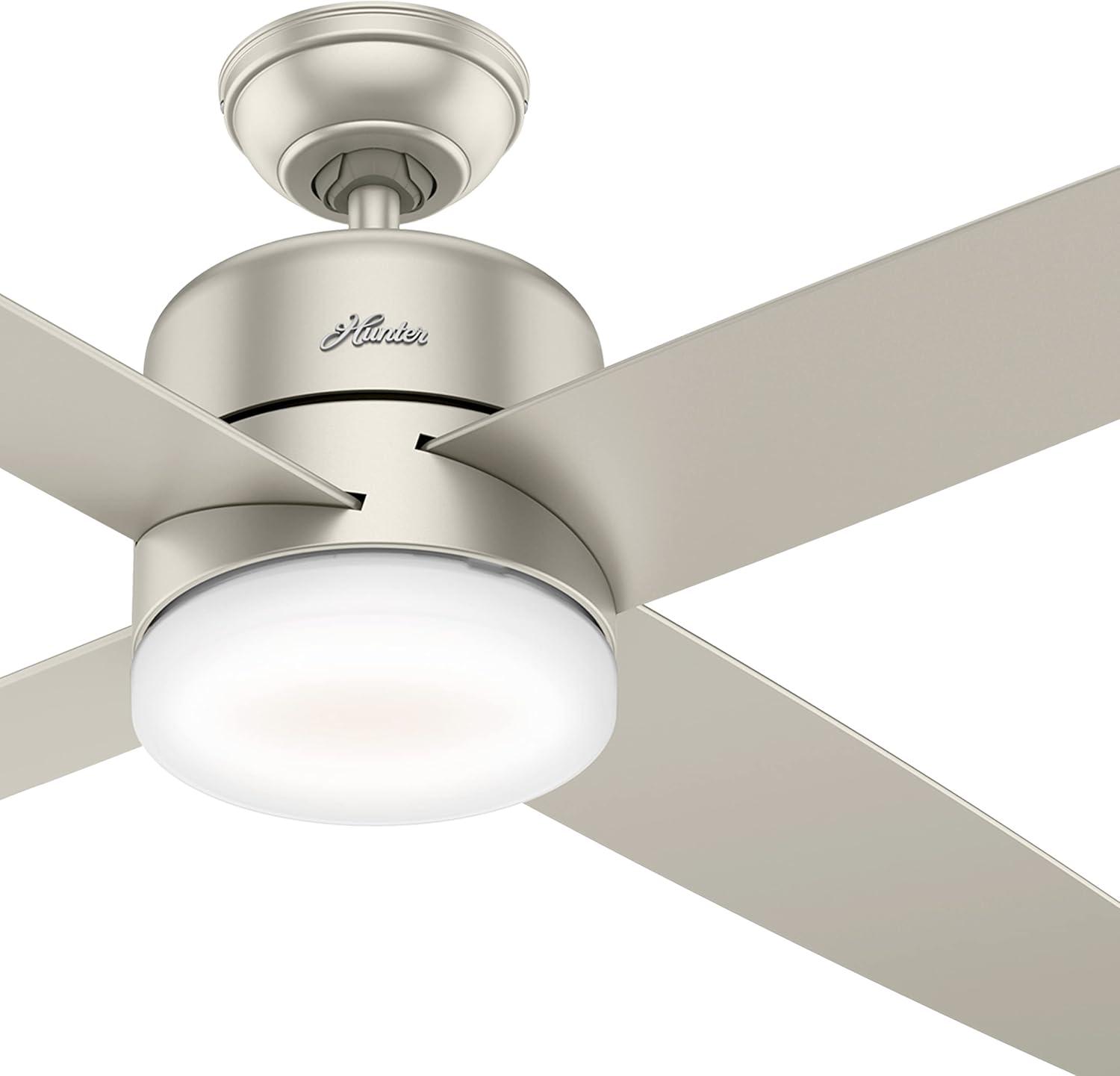 Amazon.com: Hunter Fan 60 Inch Contemporary Matte Nickel Finish indoor ...