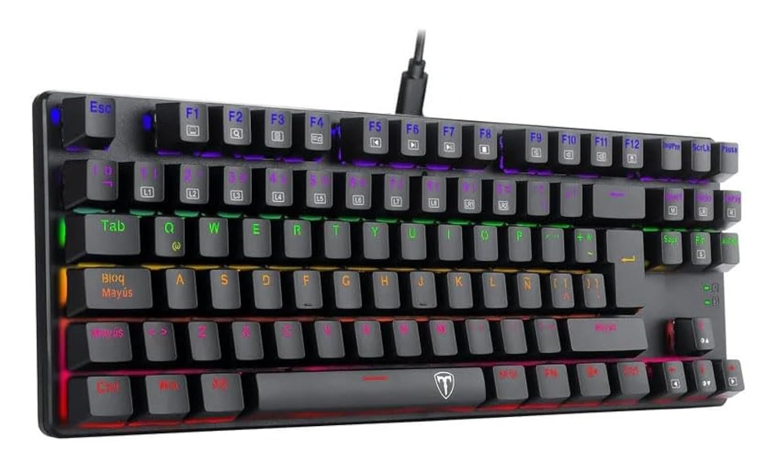 T-DAGGER TGK313 BORA Gaming Mechanical Keyboard - Rainbow LED Lighting ...