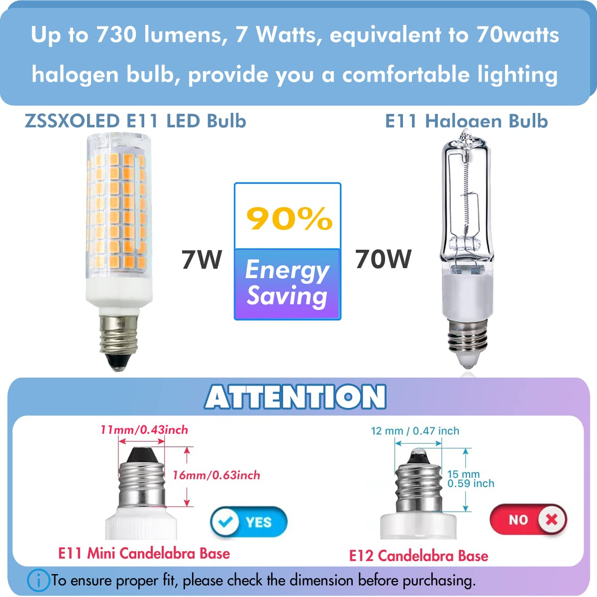 75 Watt Led Light Bulbs Daylight Dimmable T4 JDE11 LED Bulb 120V 5W 50W ...