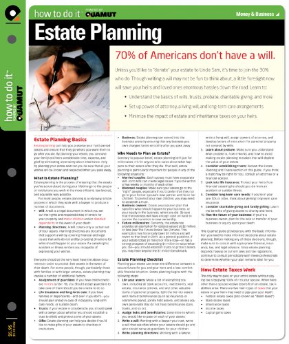 Estate Planning (Quamut): Quamut: 9781411497573: Amazon.com: Books
