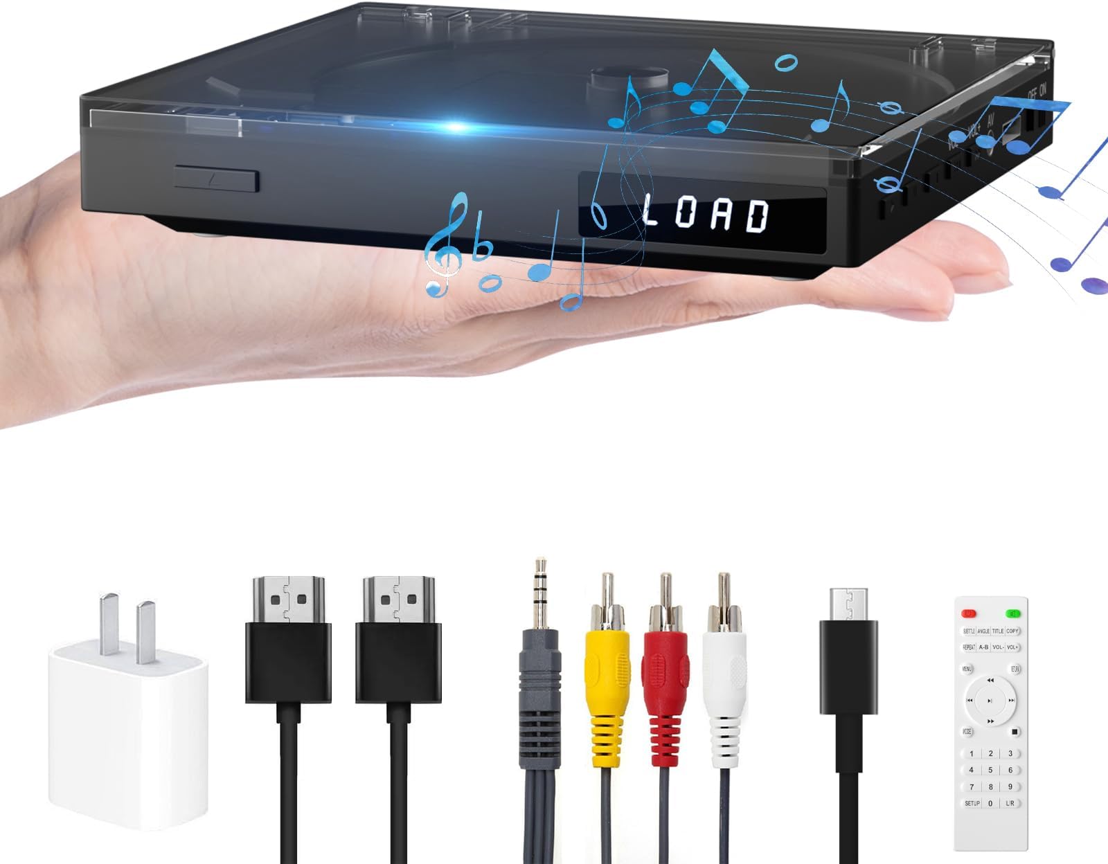 Mini DVD-Player Scart Kompakter CD-Player Regionsfreier HDMI DVD-Player ...