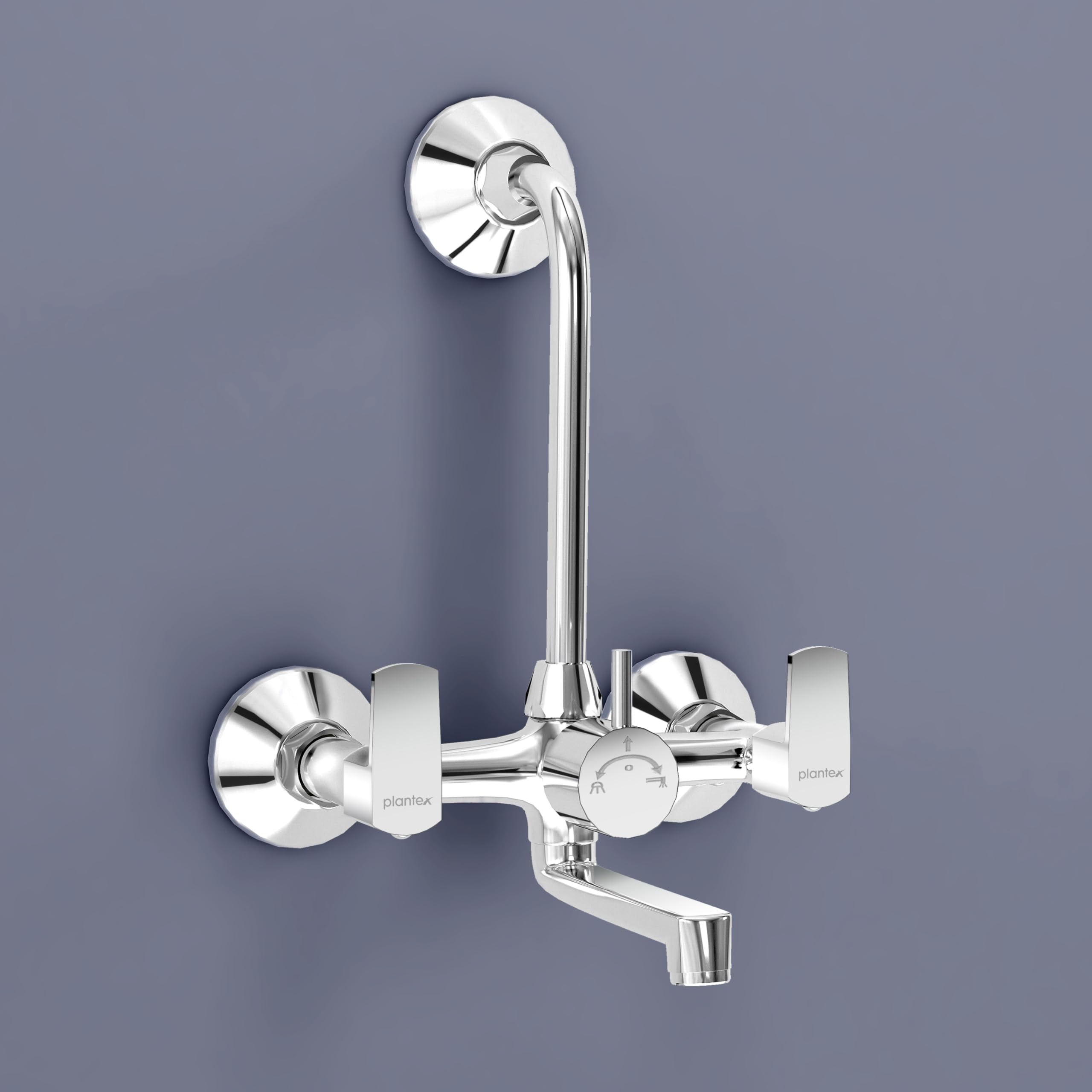 Plantex 2-in-1 Wall Mixer with Wall Flange & Teflon Tape/Mixer Tap for ...