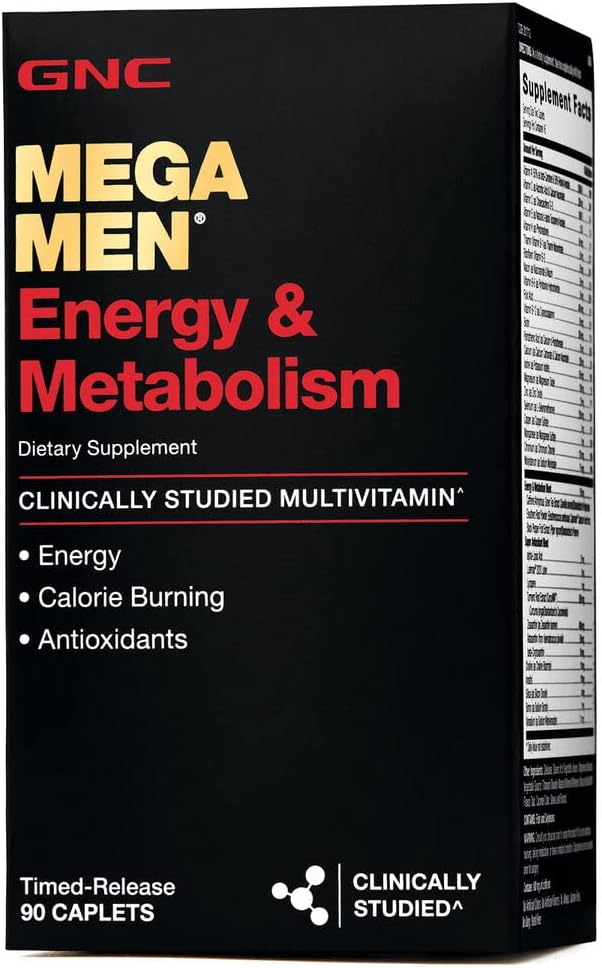 Amazon.com: GNC Mega Men Energy Metabolism 90 Caplets : Health & Household