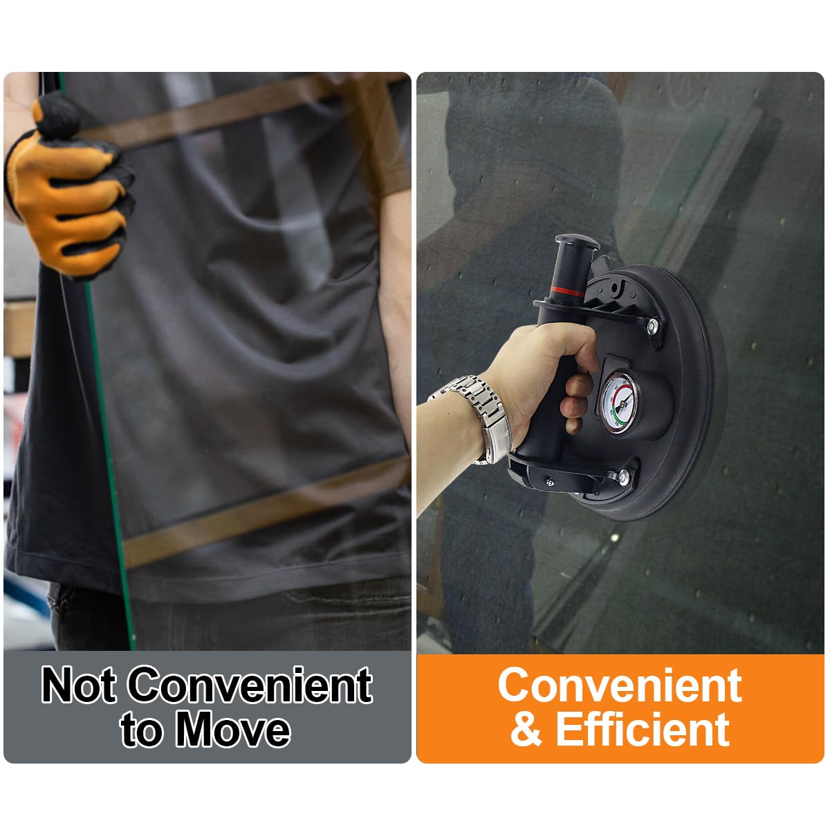 Glass Suction 2 Pack Window Suction Cups with Handle,Vacuum Suction ...