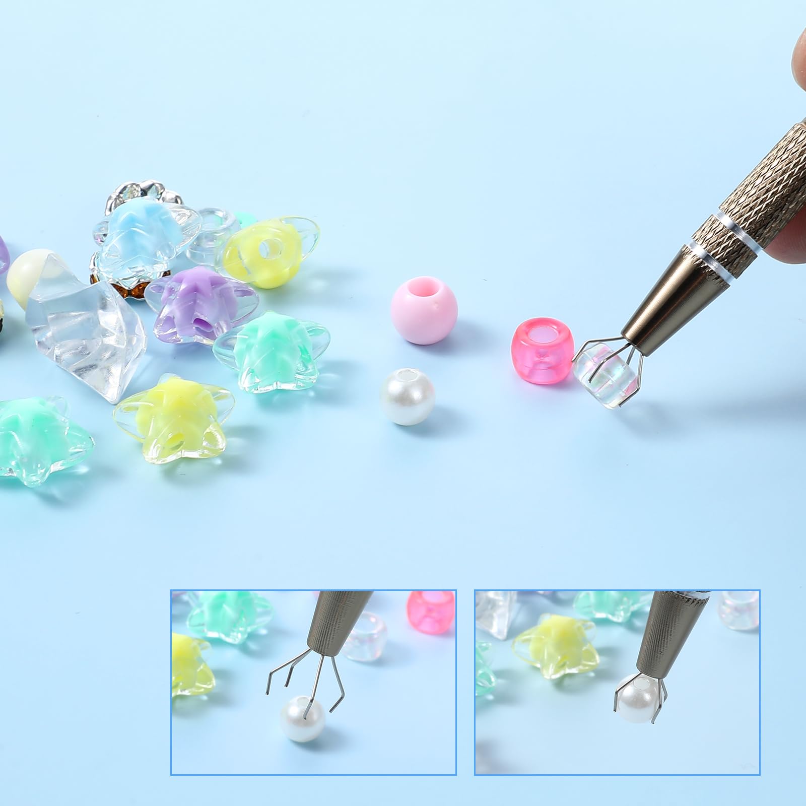 Precision Pickup Tool 2 Pieces Piercing Grabber Tool - Stainless Steel ...