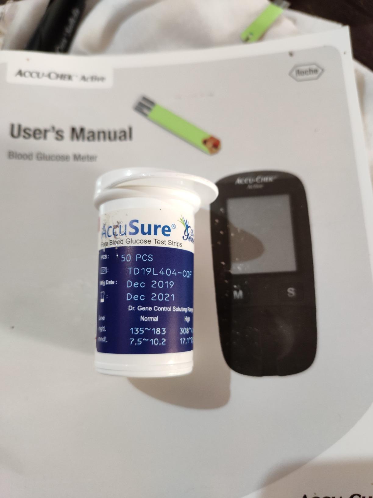 AccuSure Glucometer Test Strips, 50 Strips (Only Strips) : Amazon.in ...