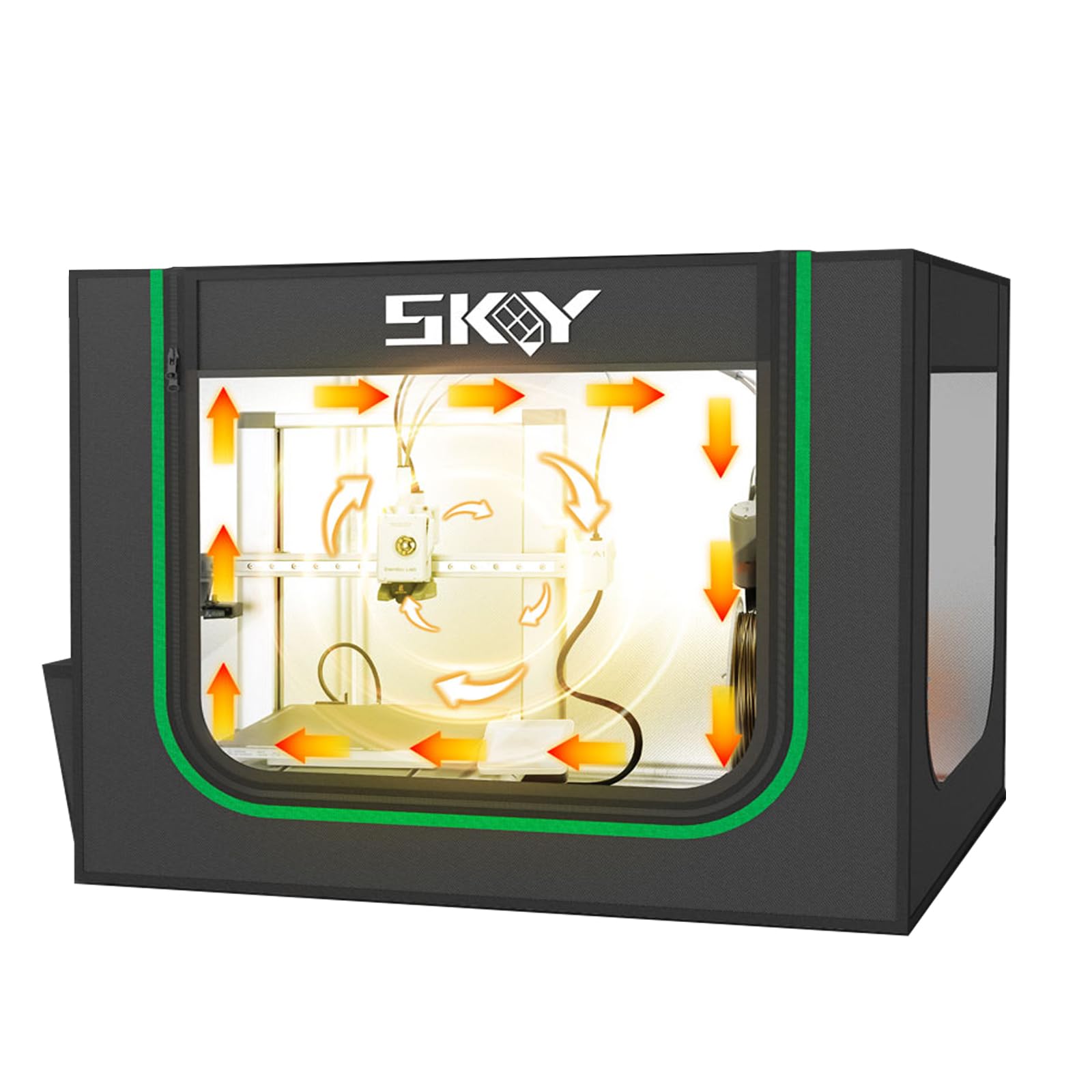 3D Printer Enclosure for Bambu Lab A1,A1 Mini with LED Light, Fireproof ...