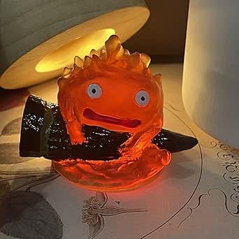 Calcifer Night Light - Cute Flame Calcifer Lamp Calcifer Statue Small ...