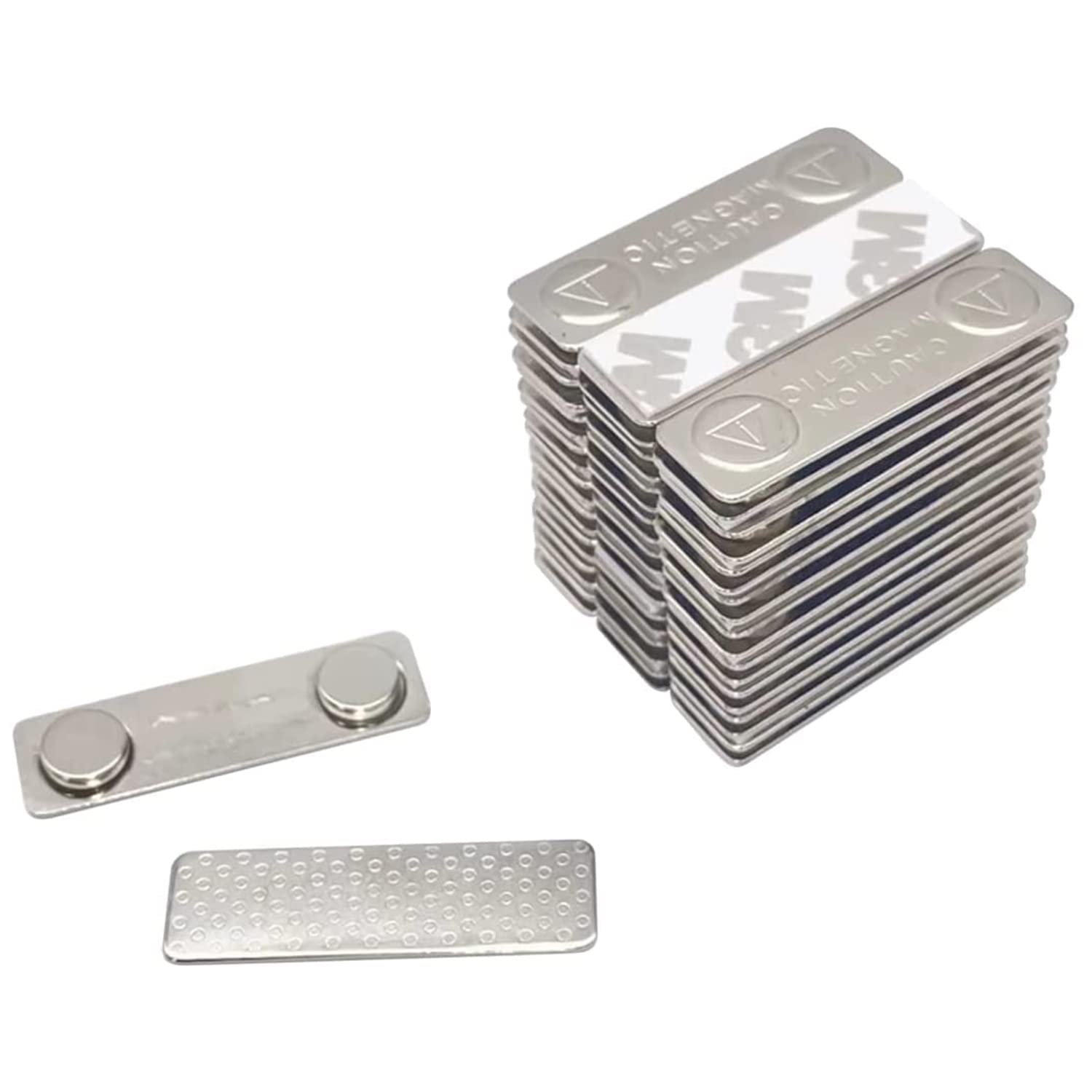 10PCS Magnetic Name Badge Tag Fastener Attachment Self Adhesive Strong ...