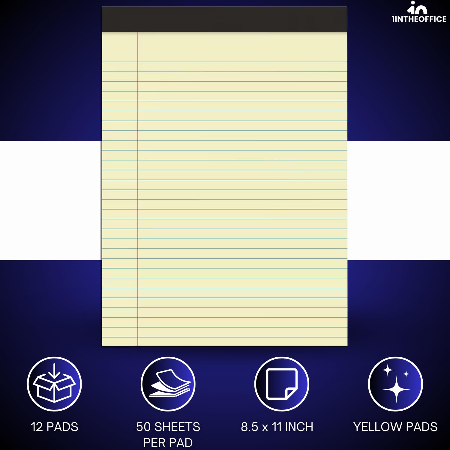 Snapklik.com : Yellow Legal Pads 8.5 X 11, Perforated Wide Ruled ...