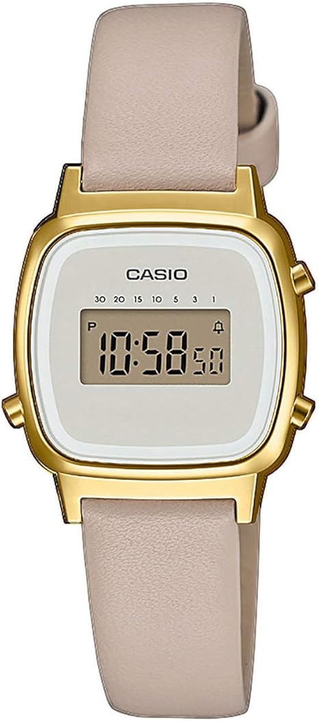 Casio Retro Collection Women's Digital Watch, beige - Casio Collection ...