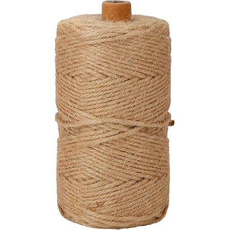 Amazon.com: Natural 3mm Jute Twine String, 328-FT Hemp Rope Heavy Duty ...