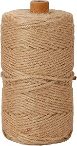Amazon.com: Natural 3mm Jute Twine String, 328-FT Hemp Rope Heavy Duty ...