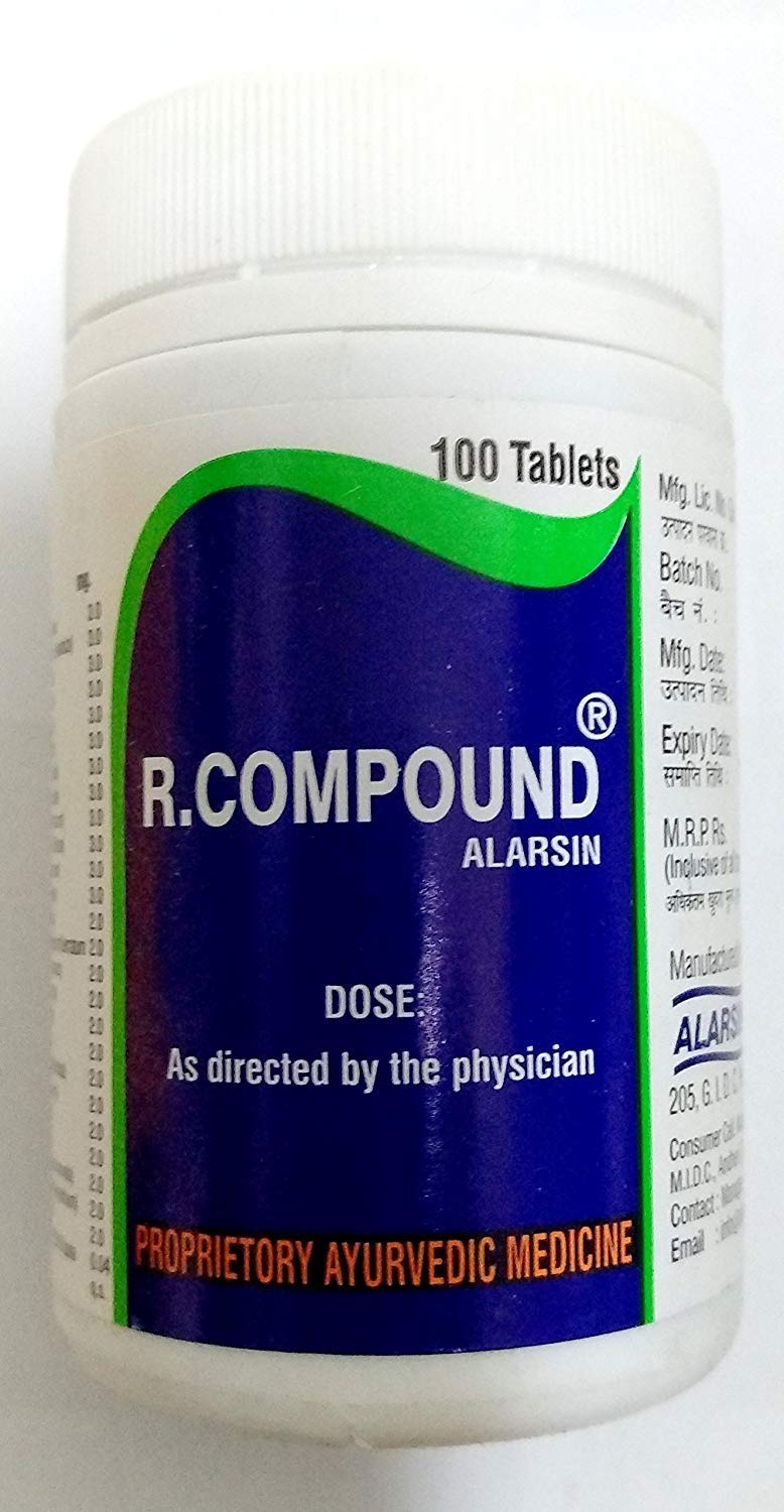 Buy Alarsin R Compound Tablets 100 Online at Low Prices in India ...