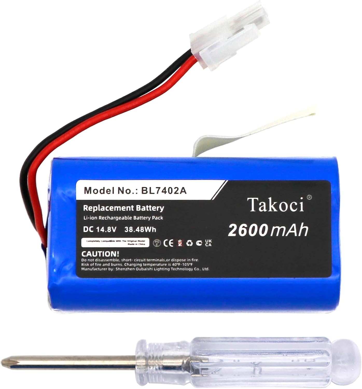 Amazon.com: Gikysuiz Replacement Battery for Ecovacs UR18650ZT-4S1P-AAF ...