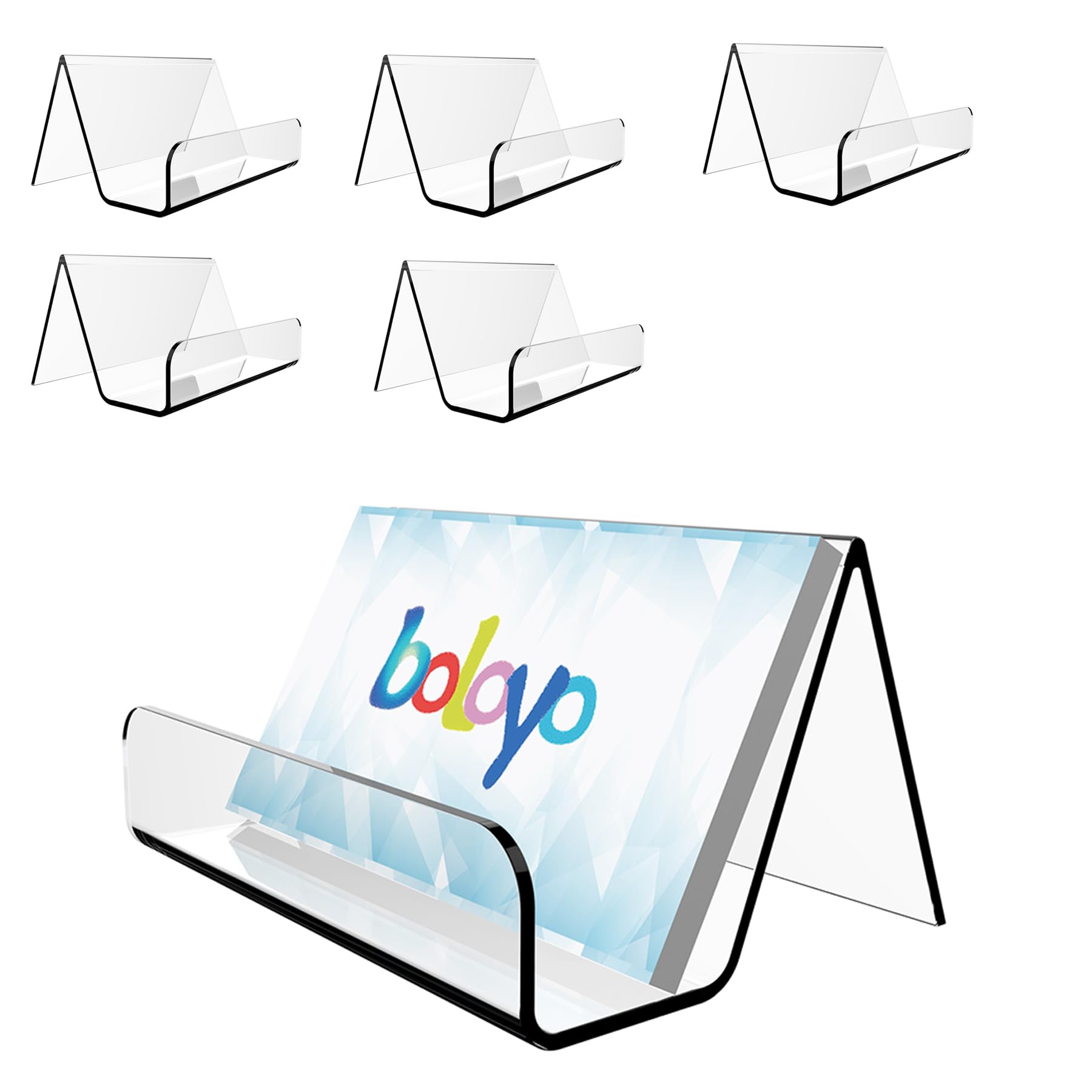 Snapklik.com : Boloyo Acrylic Business Card Holder For Desk