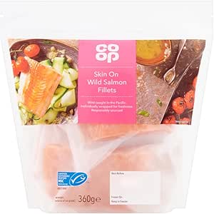 Co-op Skin On Wild Salmon Fillets 360g : Amazon.co.uk: Grocery