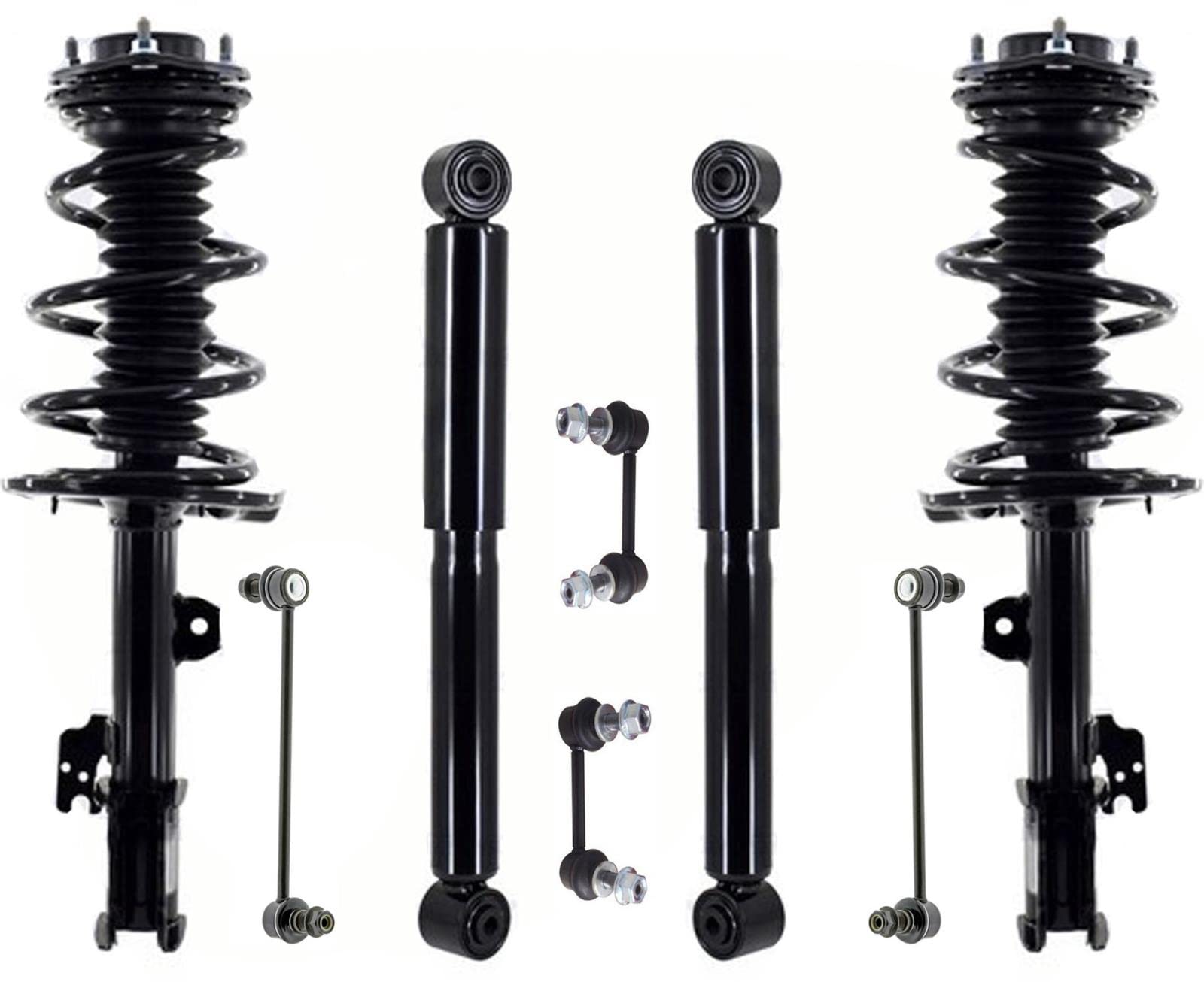 Amazon.com: Front Complete Struts Rear Shocks & Links Replacement Parts ...