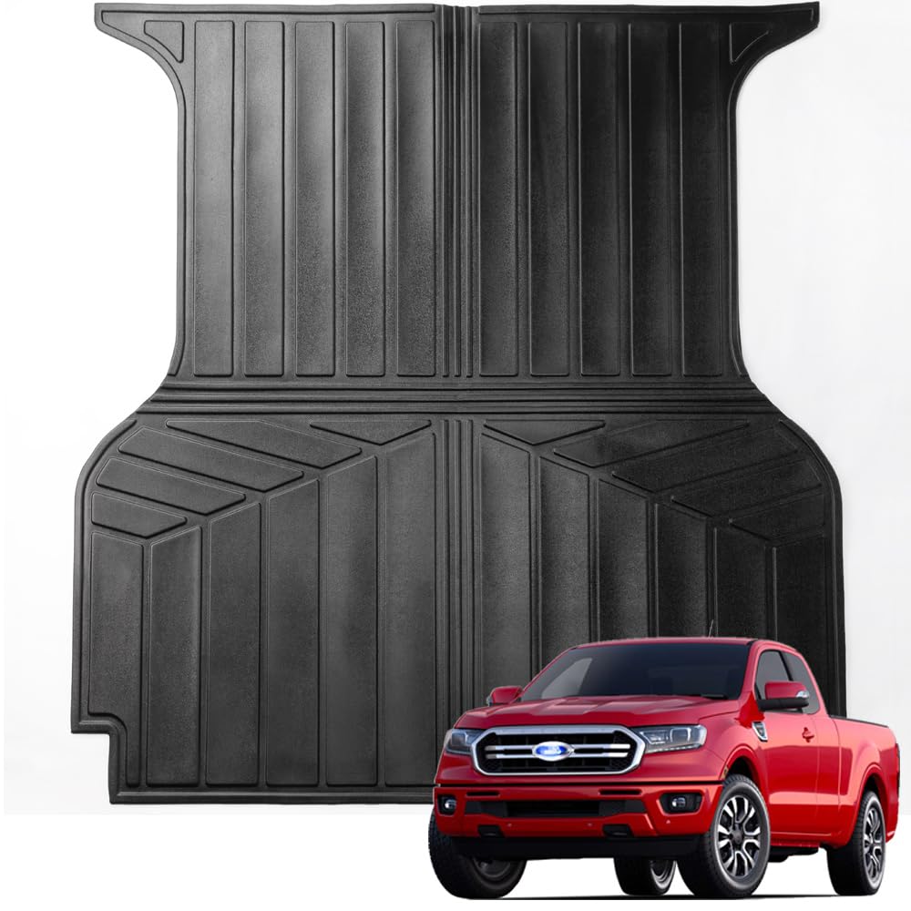 Truck Bed Mats Compatible with 2019-2023 Ford Ranger Crew Cab Bed Mat ...