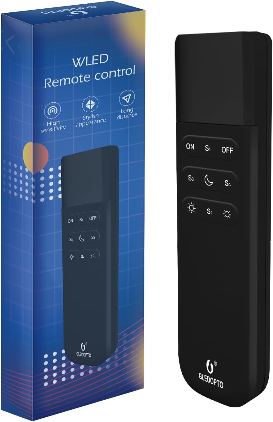 Amazon.com: GLEDOPTO WLED Remote Control RGB IC LED ESP Now APP WiFi ...