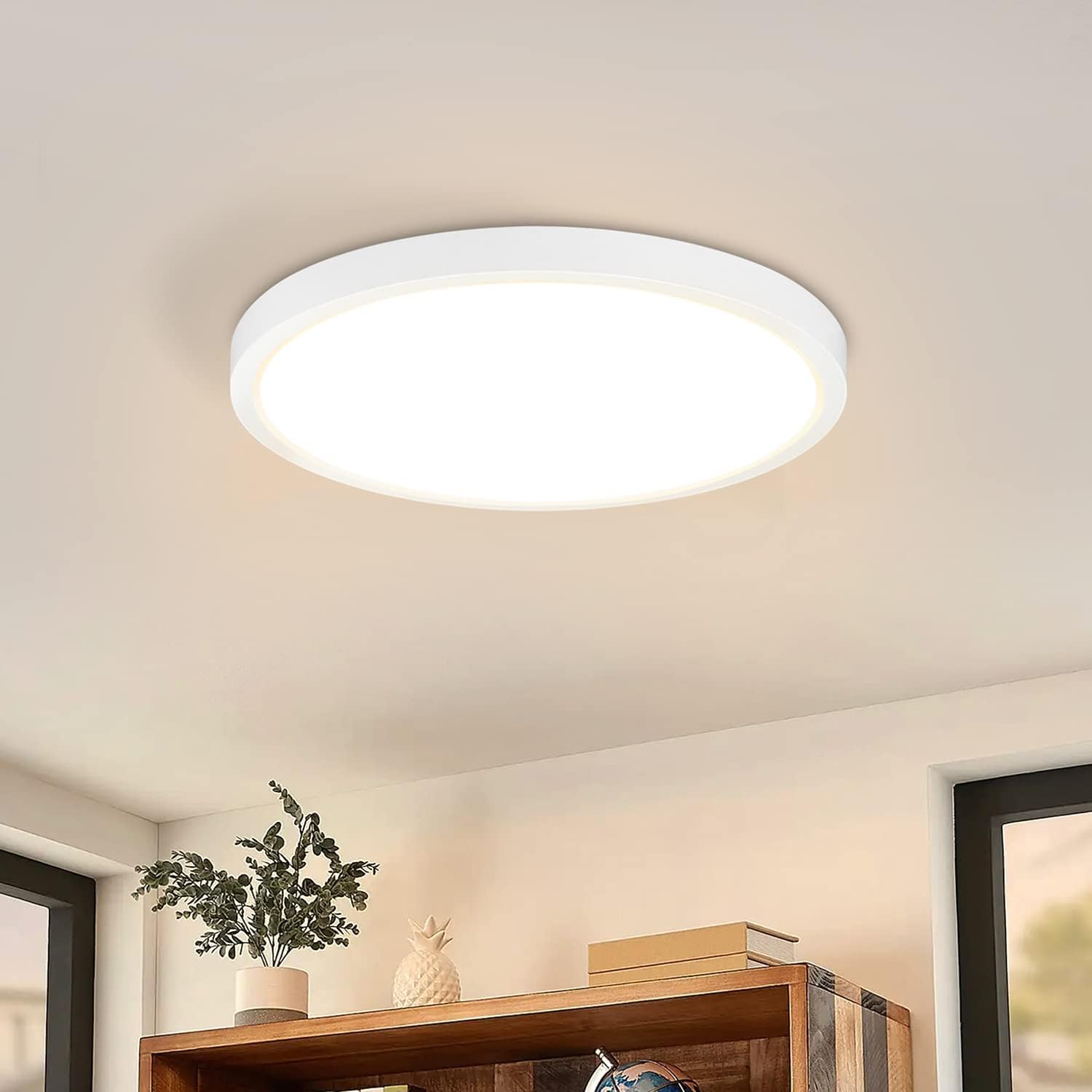 ZMH LED Ceiling Light Ceiling Light Warm White – 8 W Bathroom Flat ...