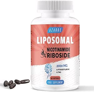 Liposomal Nicotinamide Riboside 2000mg with TMG and Pterostilbene | More Efficient Than ...