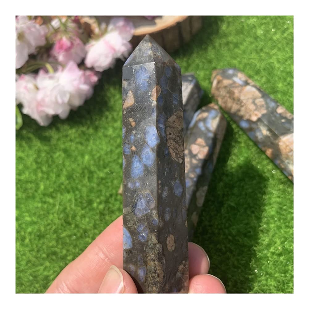 Glaucophane Crystals Hand Polished Natural Art Stone Glaucophane