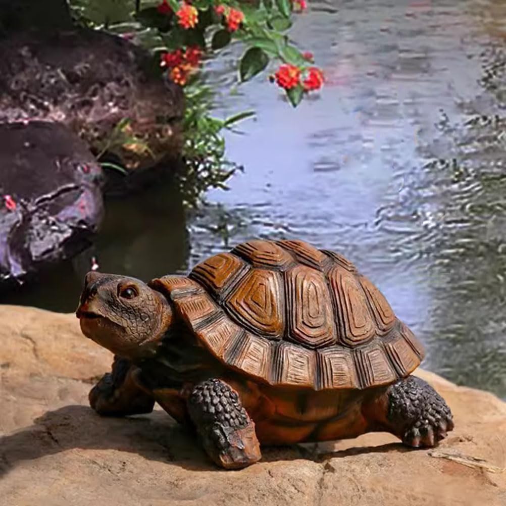 Amazon.com: HomDSim Tortoise Statue Outdoor Garden Crawling Turtle ...