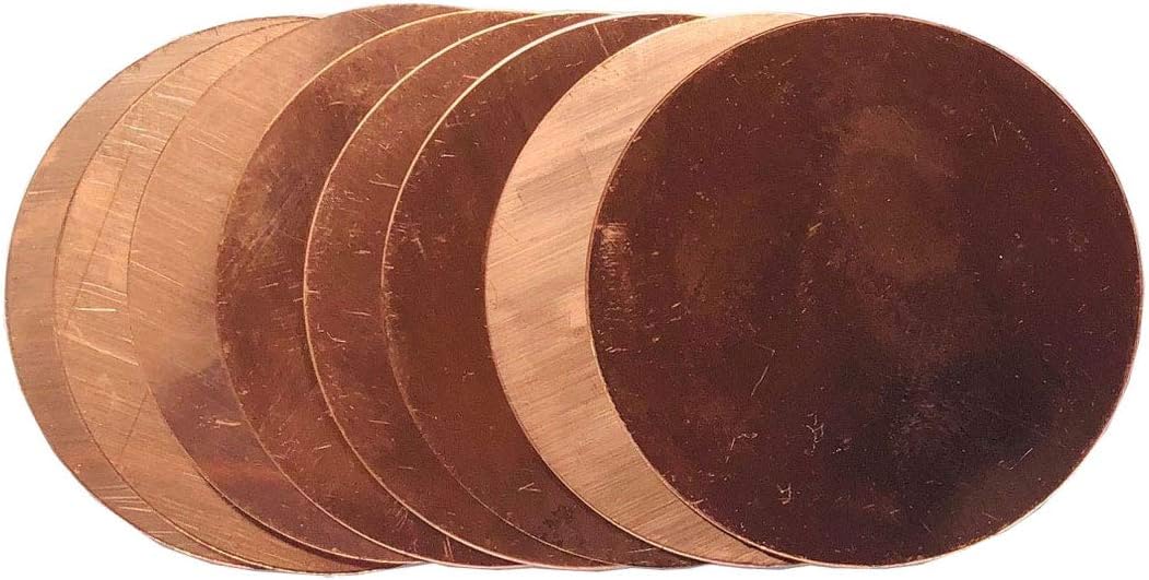 Amazon.com: Copperlab 3-3/16 Inch Round Circle Disc Copper - Metal ...