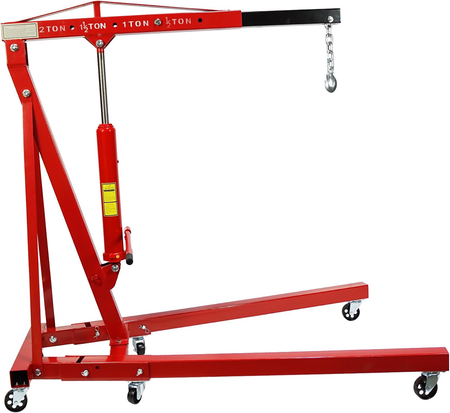 Amazon.com: Garvee Engine Hoist, 2 Ton Folding Cherry Picker Shop Crane ...