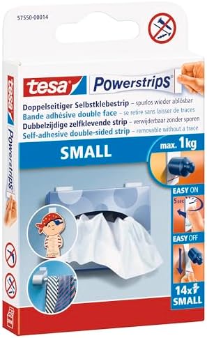 tesa Powerstrips POSTER - Double-Sided Adhesive Strip for Posters ...