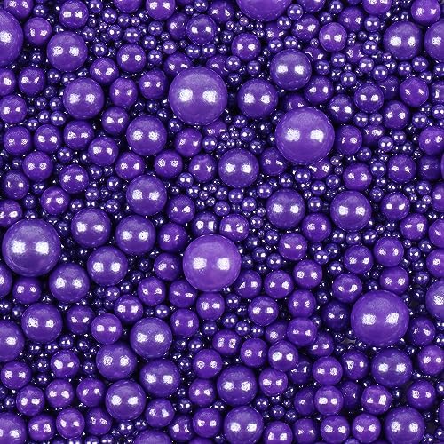 Amazon.com : Purple Sprinkles for Cake Decorating 3.5 Ounces, Edible ...