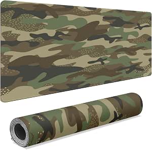 Amazon.com: Extended Gaming Mouse Pad Camouflage Camouflage Thick Desk ...