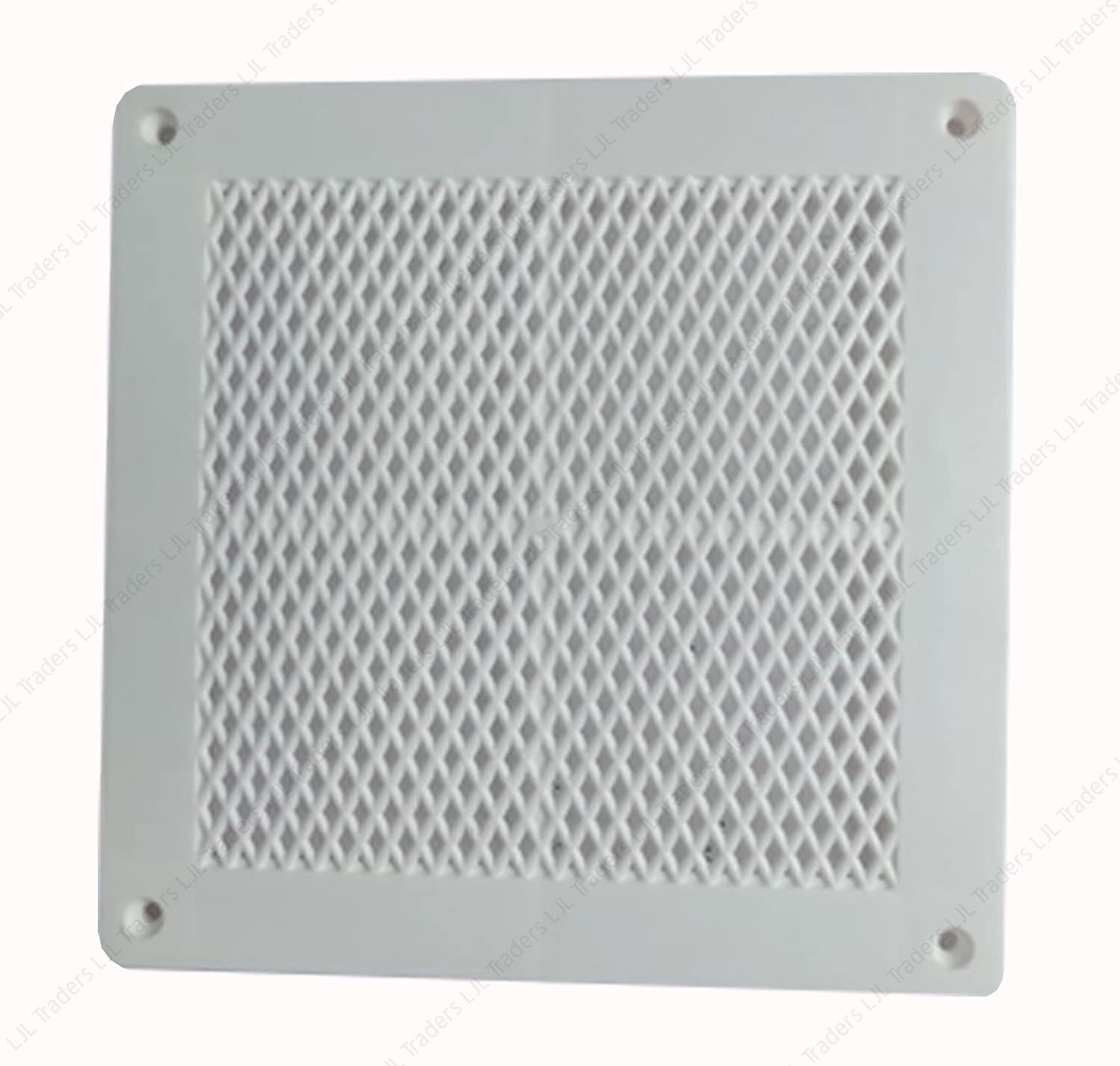 MEI White Square Exhaust Fan/Chimney Covers Vent Pipe Cover Mosquito ...