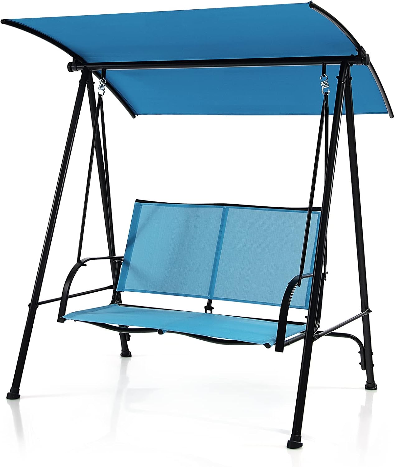 Amazon.com: Tangkula 2 Person Porch Swing, Patio Swing with Adjustable ...