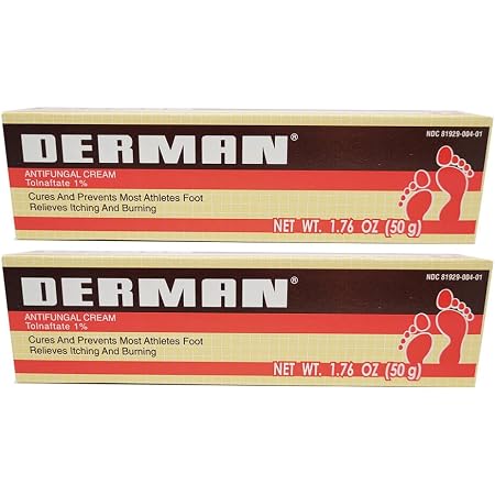 Derman Antifungal Cream for the Treatment of Athlete's Foot (3 Pack (0. ...