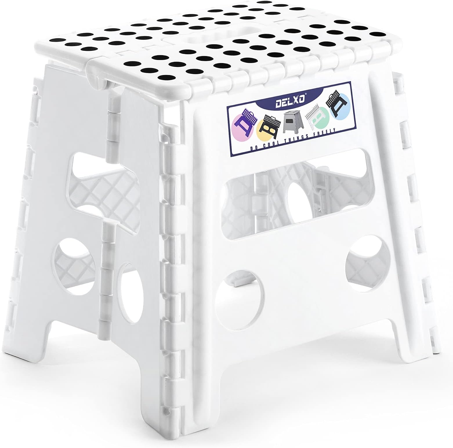Amazon.com: Gracious Living 9.5-Inch Tall Plastic 1 Step Stool ...