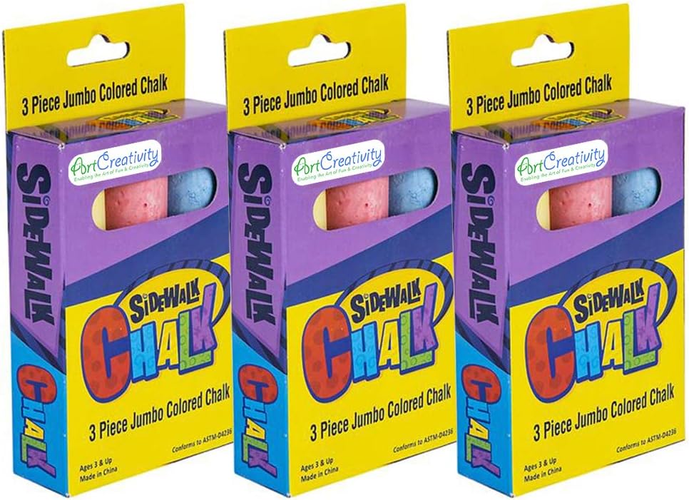 Amazon.com: Sesame Street Chalk Set, Includes Over 43 Chalk Items, Non ...