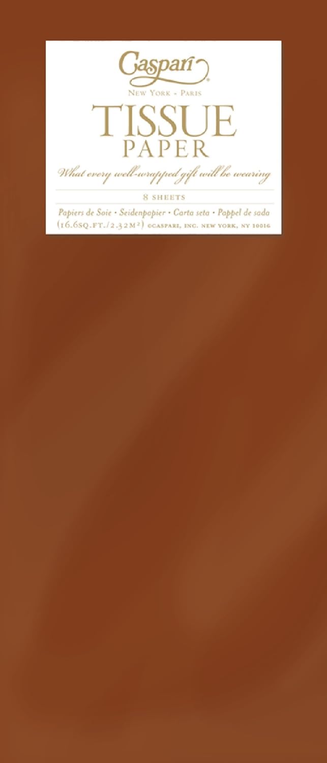 Amazon.com: Caspari Entertaining Tissue Paper, 8 Sheets, Raw Sienna ...