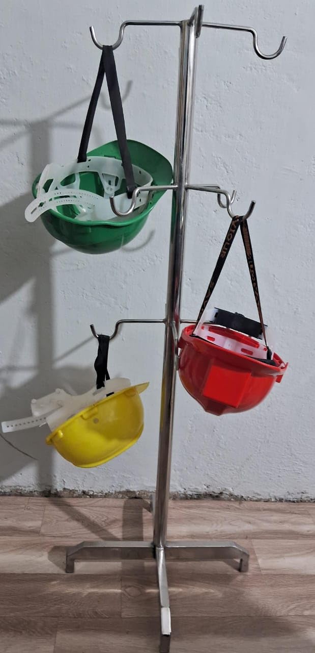 Stainless Steel Safety Helmet Stand 12 pic helmet storage stand pack of ...