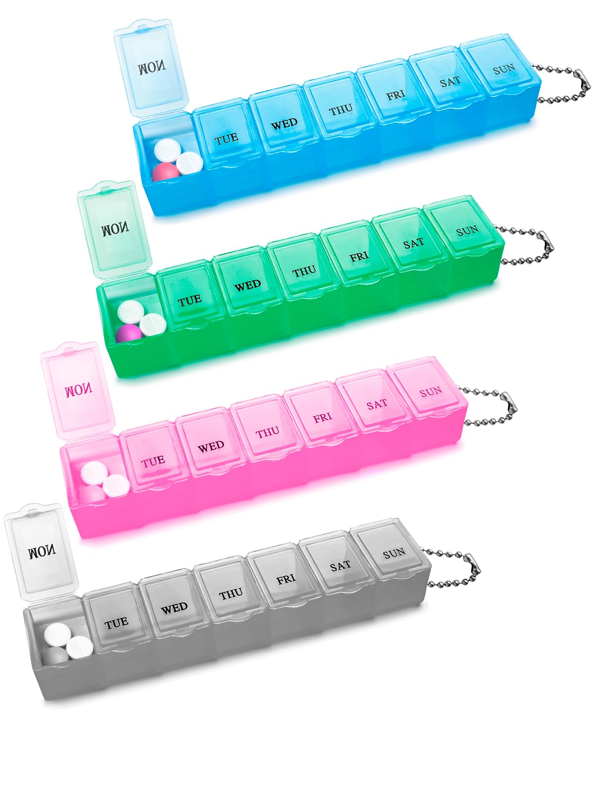 Sheryl&Rain Pill Organiser 7 Day,Tablet Organiser Medication Organizer ...
