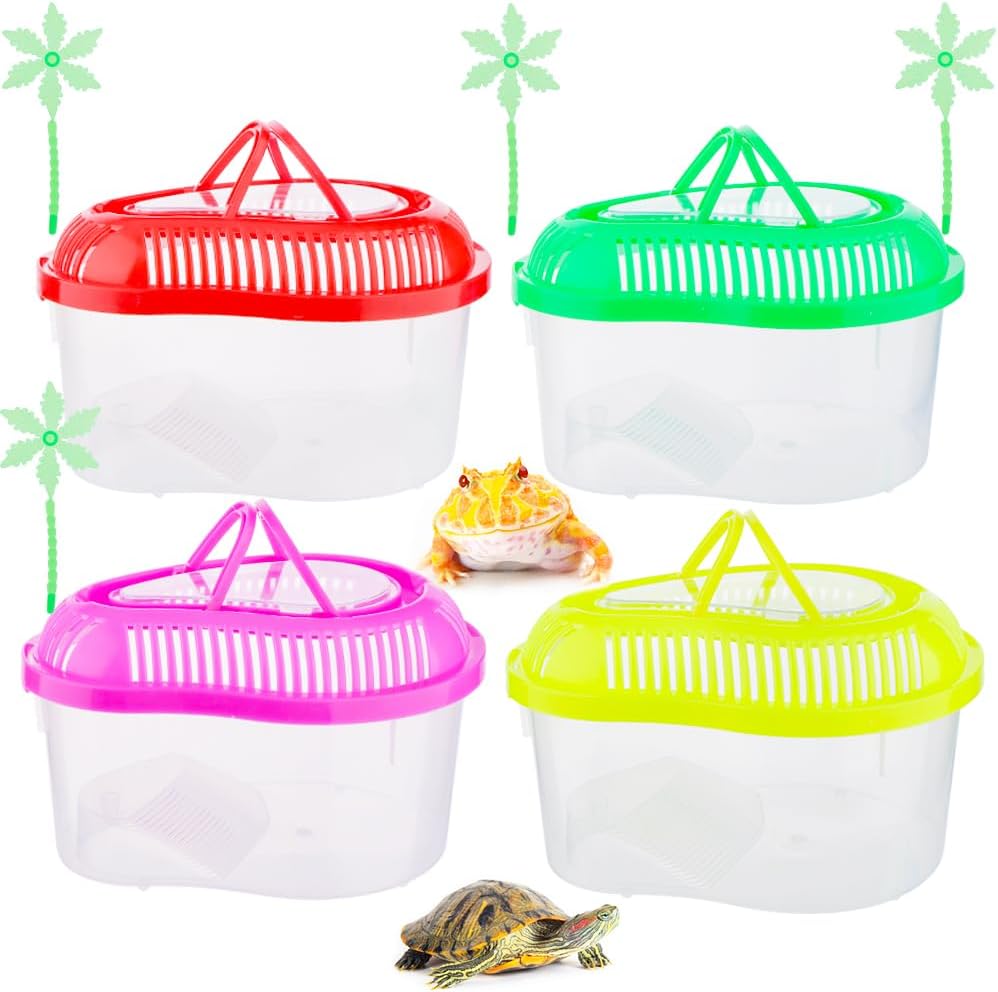 Amazon.com : Ciieeo 4pcs Turtle Tank Aquarium Turtle Habitat Reptile ...