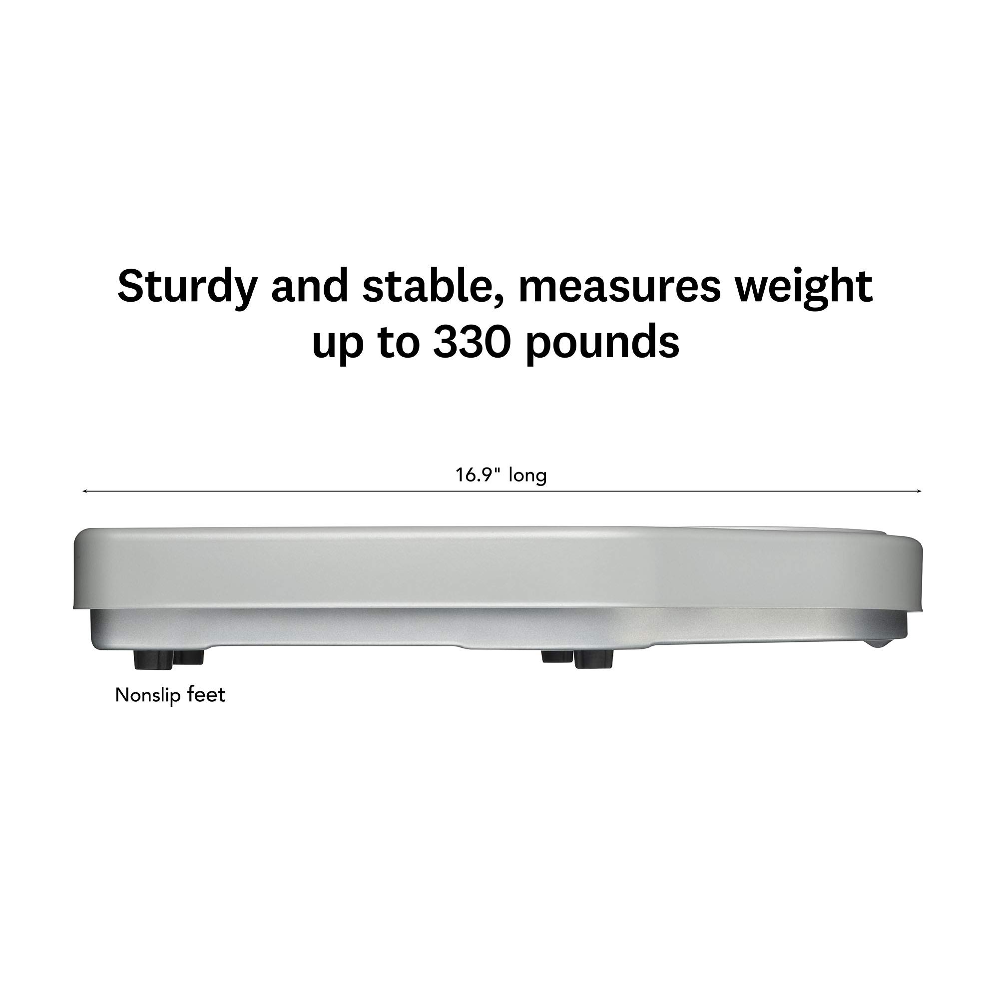 Thinner Extra-Large Dial Analog Precision Bathroom Scale, Analog Bath ...